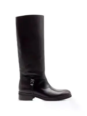 CHANTAL Buckle-detail Knee-high Boots - Black