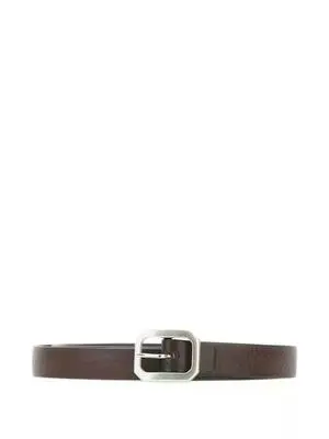 ALBERTO LUTI Grained Leather Belt - Brown