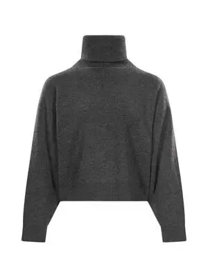 Brunello Cucinelli Ribbed-knit Roll-neck Sweater - Grey