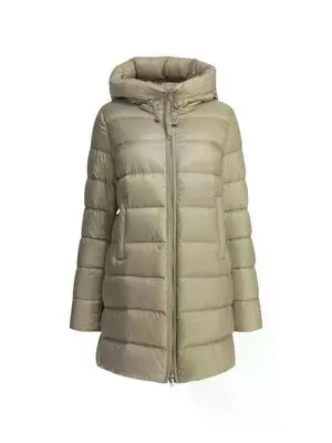 Moncler Suyenne Quilted Hooded Puffer Jacket - Neutrals