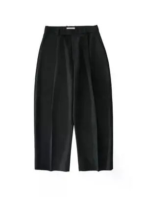 Studio Nicholson Pull Curved-leg Trousers - Black