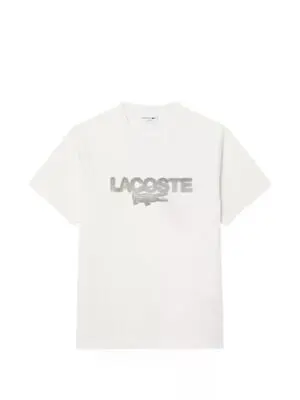 Lacoste Logo-print Crew-neck T-shirt - Neutrals