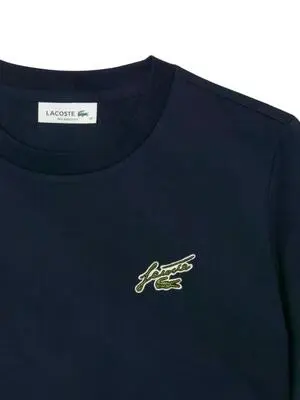 Lacoste Logo-patch Cropped T-shirt