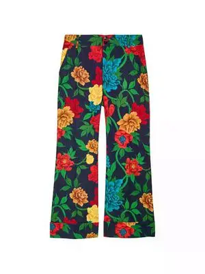 La DoubleJ Hendrix Floral Trousers - Blue