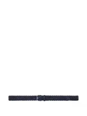 Giorgio Armani Braided Suede Belt - Blue