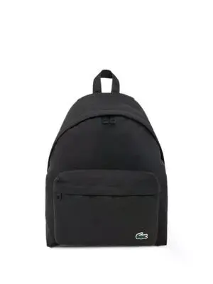 Lacoste Logo-patch Backpack - Black