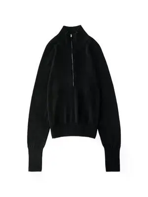 Studio Nicholson Maren Half-zip Sweater - Black