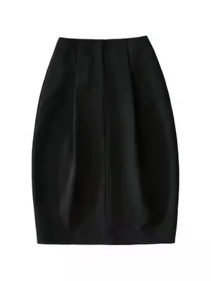 Studio Nicholson Carson Snw Darted Midi Skirt - Black