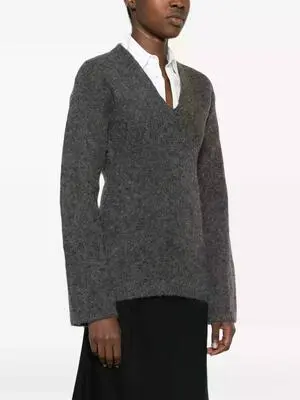 THELATEST Eleonora V-neck Alpaca-wool Sweater