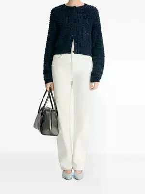 Loulou De Saison Edie Bubble-stitch Cardigan - Blue