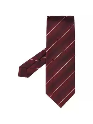 TOM FORD Diagonal-stripe Silk Neck Tie - Red