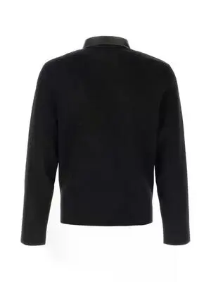 Givenchy Leather-trim Panelled Cardigan
