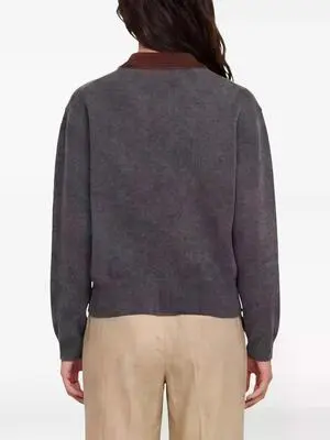 Marni Logo-patch Cashmere Polo Top