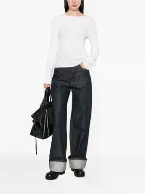 Emporio Armani Ribbed Geometric-knit Sweater