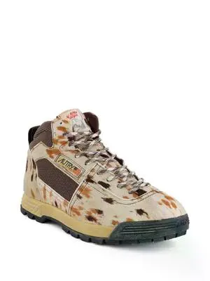 AUTRY Malga Cow-print Boots - Neutrals
