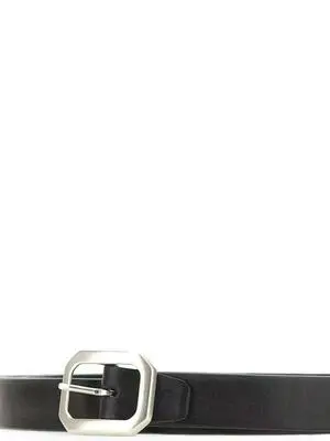 ALBERTO LUTI Square-buckle Leather Belt