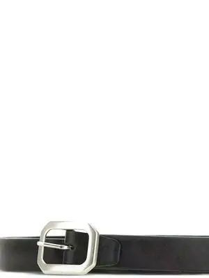 ALBERTO LUTI Square Buckle Leather Belt