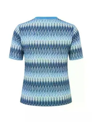 Derhy Cannelle Geometric-knit T-shirt