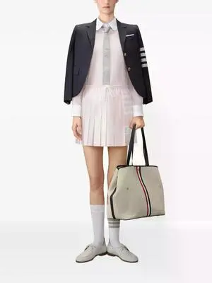 Thom Browne 4-bar Drawstring Pleated Mini Skirt - Pink