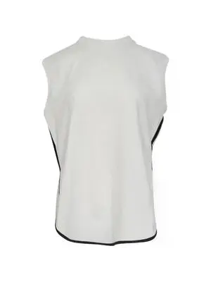 LITKOVSKA Contrast-trim Cotton Sleeveless Tank Top
