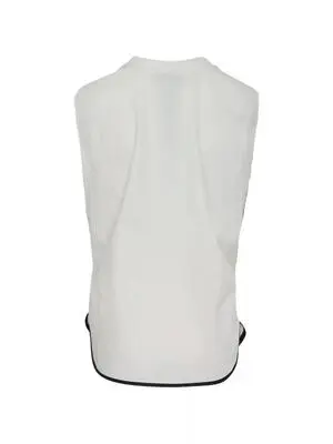 LITKOVSKA Contrast-trim Cotton Sleeveless Tank Top