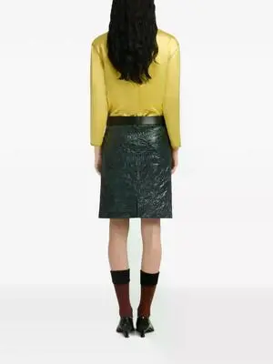 Marni Deep Crinkled Taffeta Skirt