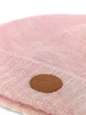 VIVIENNE WESTWOOD Fluffy Beanie Hat - Pink