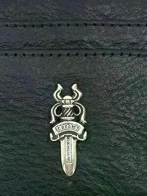 Chrome Hearts Dagger Leather Cardholder - Black