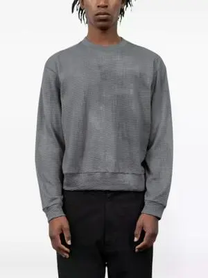 LADY WHITE CO. 2-ply Gauze Cotton Sweatshirt - Grey