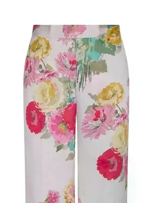 Libertine Silk Floral Print Trousers