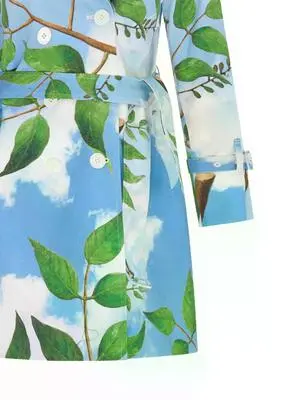Libertine Magritte Floral-print Trench Coat