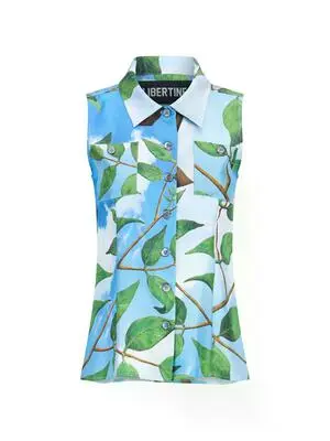 Libertine Magritte Martha Sleeveless Blouse - Blue