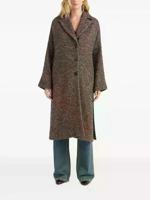 Momoni Danimarca Chevron Bouclé Coat