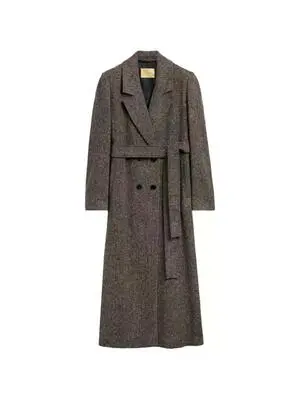 Momoni Elin Double-breasted Coat - Brown