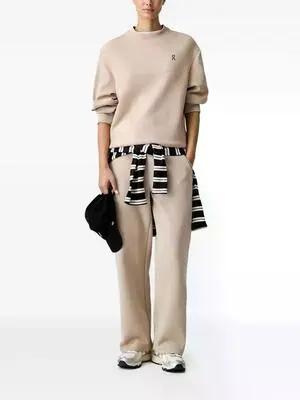 On Drawstring Wide-leg Track Pants - Neutrals