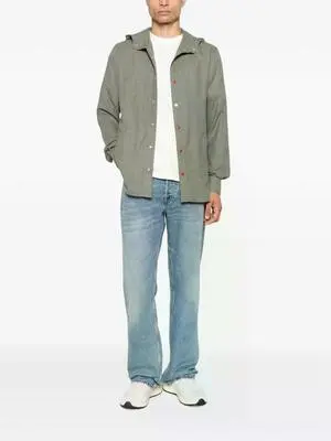 Kiton Mariano Hooded Button-up Shirt