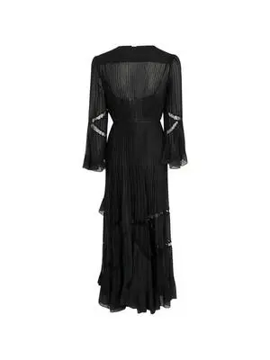 TWINSET Pleated Lace-trim Dress