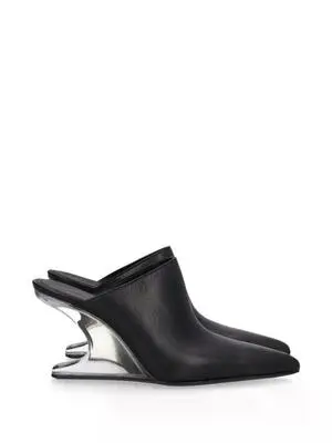 Rick Owens Cantilever 8 Sabot Sharp Pointed-toe Sandals - Black