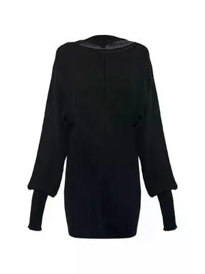 Rick Owens Ribbed-knit Long-sleeve Sweater - Black
