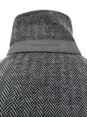 TOM FORD Herringbone-pattern Nubuck-detail Sweater