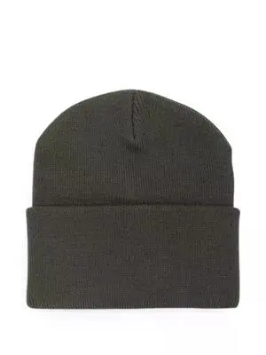 Carhartt Work In Progress Logo-patch Ribbed Beanie Hat