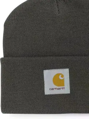 Carhartt Work In Progress Logo-patch Ribbed Beanie Hat