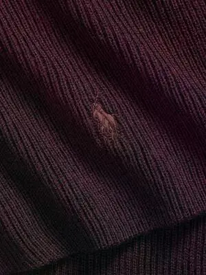 Polo Ralph Lauren Signature Pony Wool Scarf - Purple