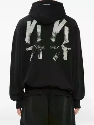 44 LABEL GROUP Skull-print Drawstring Hoodie