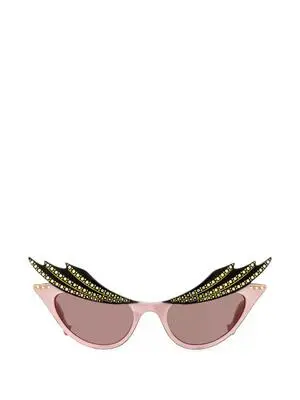 Gucci Crystal-embellished Cat-eye Frame Sunglasses