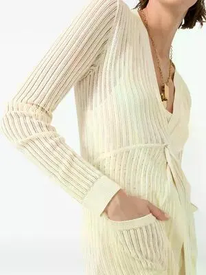 Barbara Bui Tie-front Open-knit Sweater