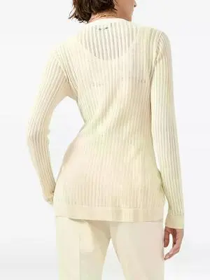 Barbara Bui Tie-front Open-knit Sweater