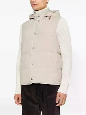 Eleventy Quilted Hooded Gilet