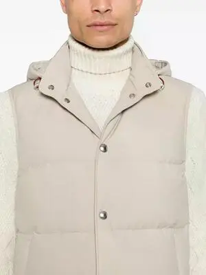 Eleventy Quilted Hooded Gilet
