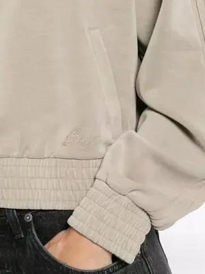 BOSS Zip-fastening Ribbed-trim Sweatshirt